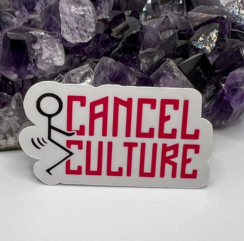 “Fuck Cancel Culture” Vinyl Sticker – THE VINTAGE LOTUS