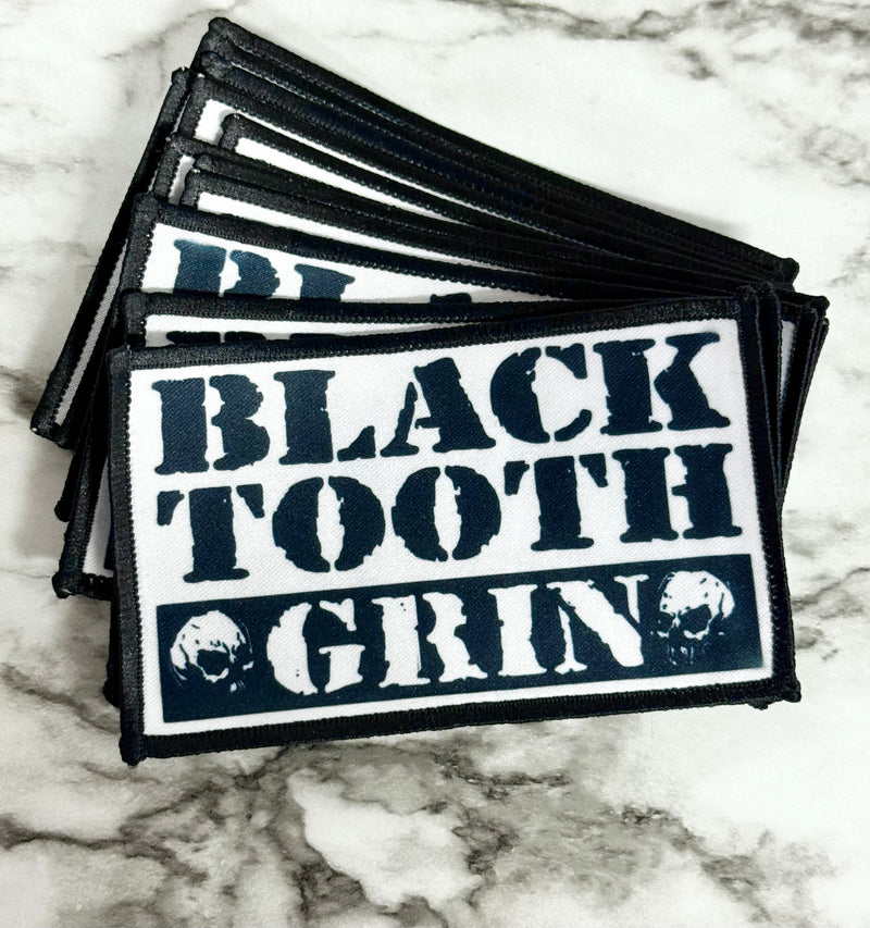 Black Tooth Grin Iron-on Patches – THE VINTAGE LOTUS