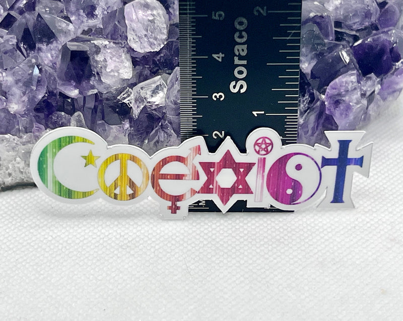 Coexist Vinyl Sticker – THE VINTAGE LOTUS